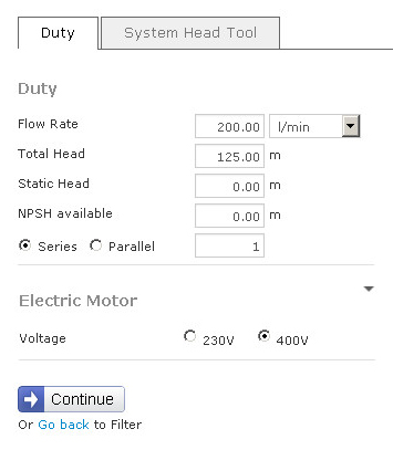 Aquatec Online - Pump Selection Software